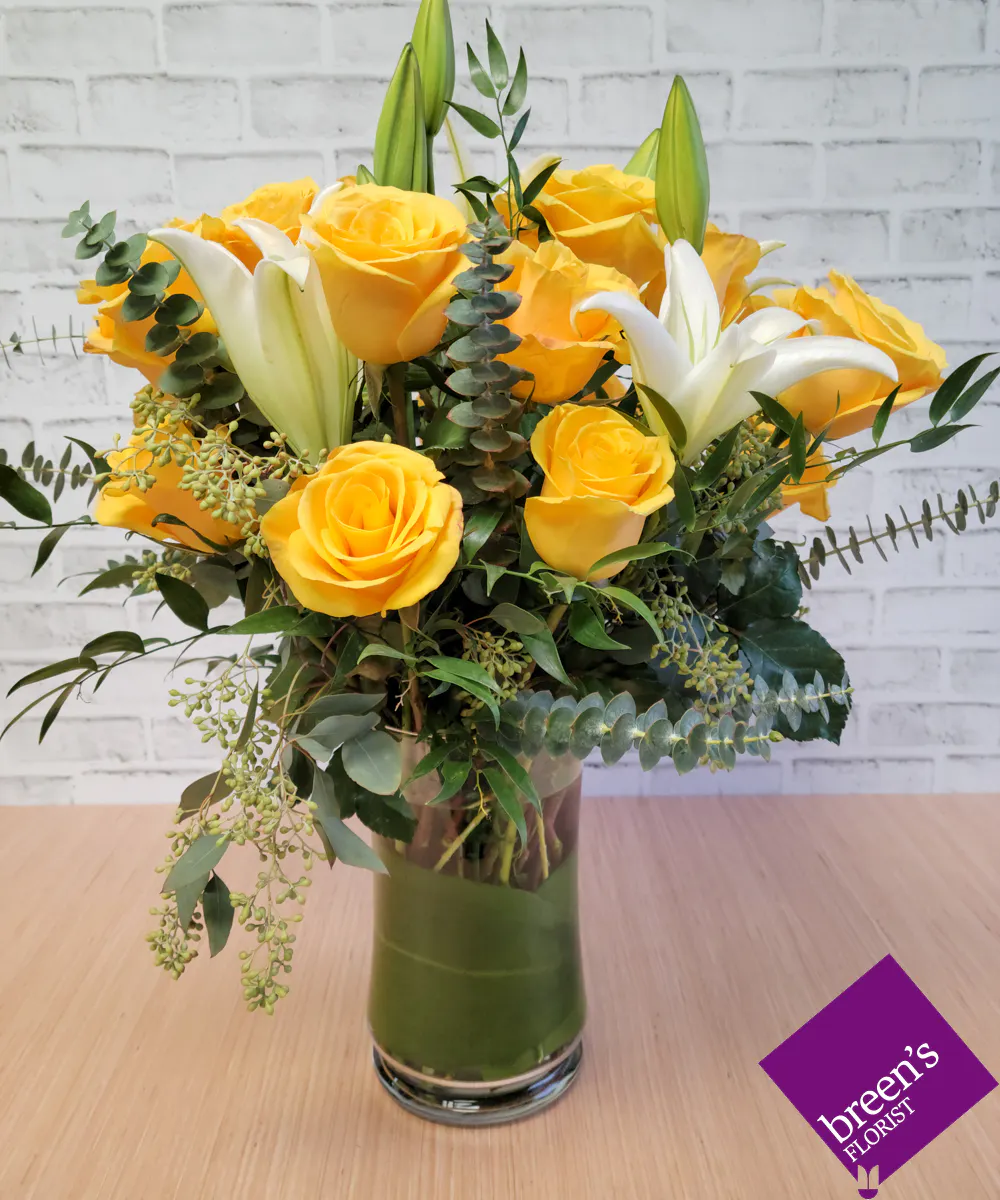 A Dozen Yellow Roses - Houston's Go-to Florist | Breen's Florist